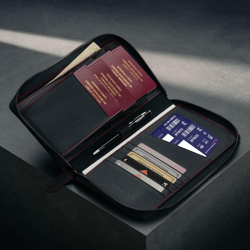 Family Travel Wallet (Holds 4 Passports, Cards & Travel Documents ...