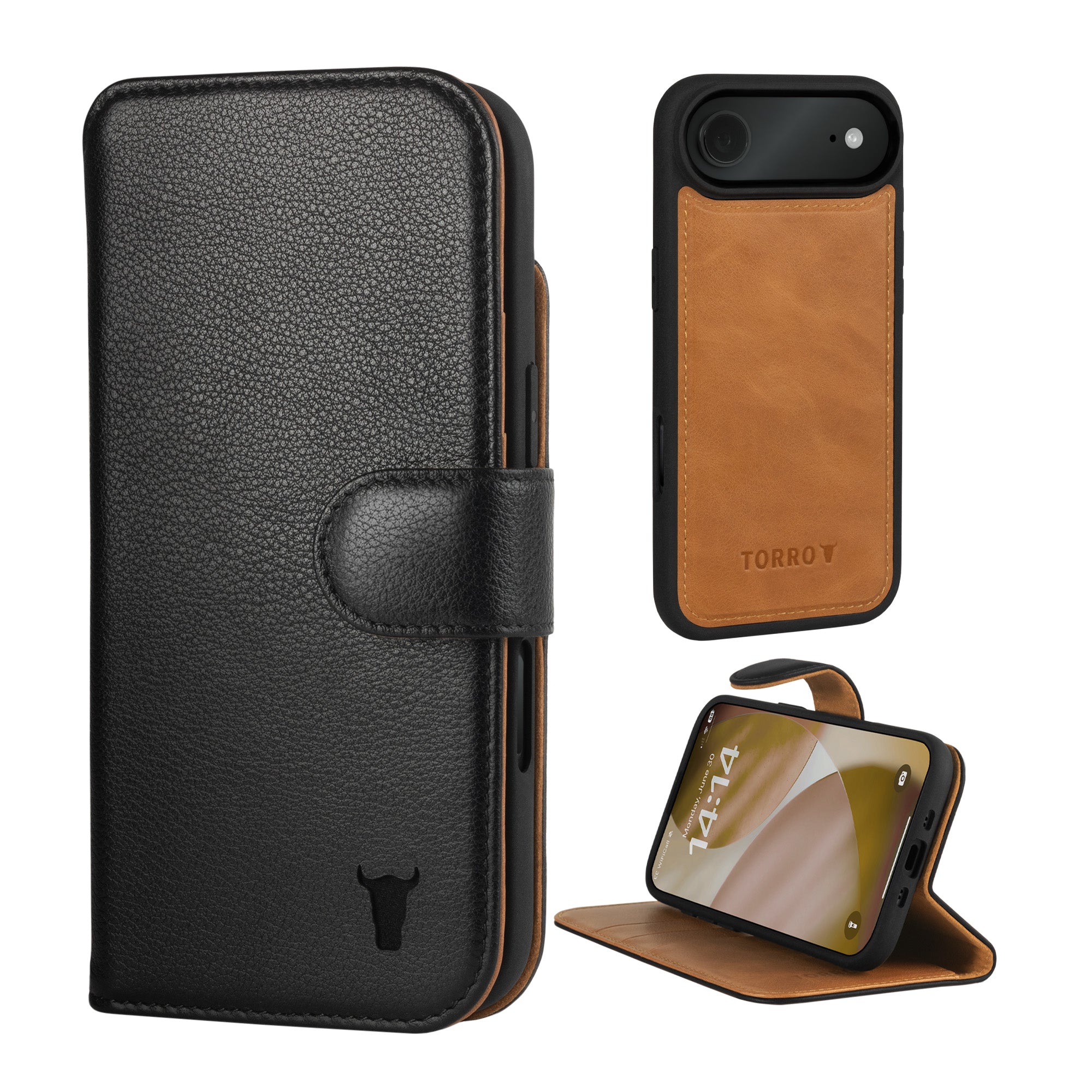 Apple iPhone Air 2-in-1 Leather Wallet Case (with Detachable Cover & M ...