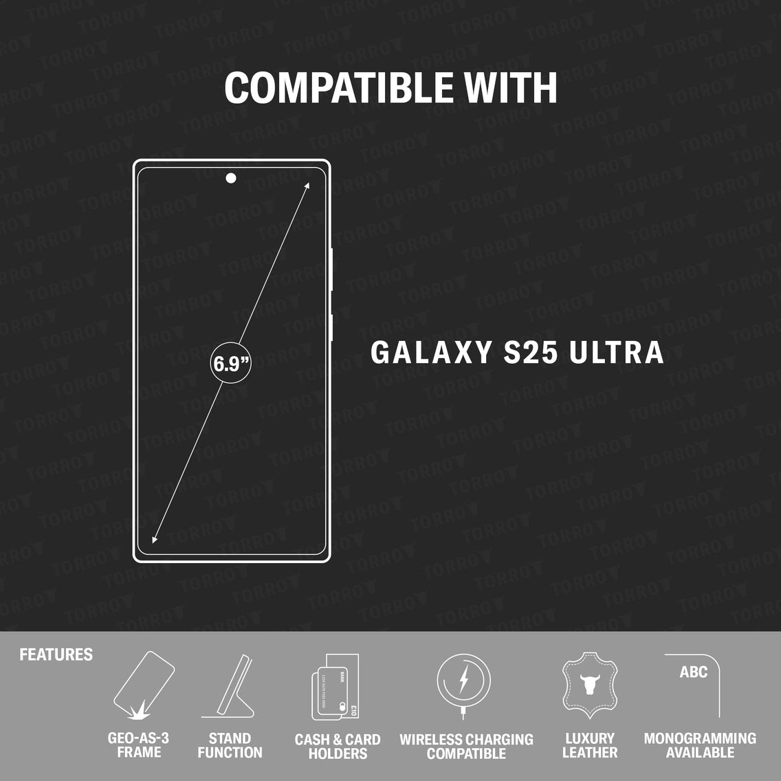 Galaxy S25 Ultra Leather Wallet Case (with Stand Function) – TORRO USA