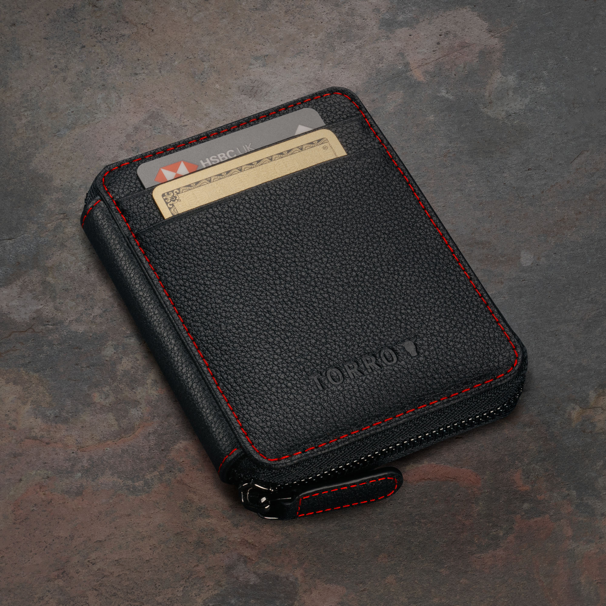 Leather Zipped Coin Purse with Card Holder – TORRO USA