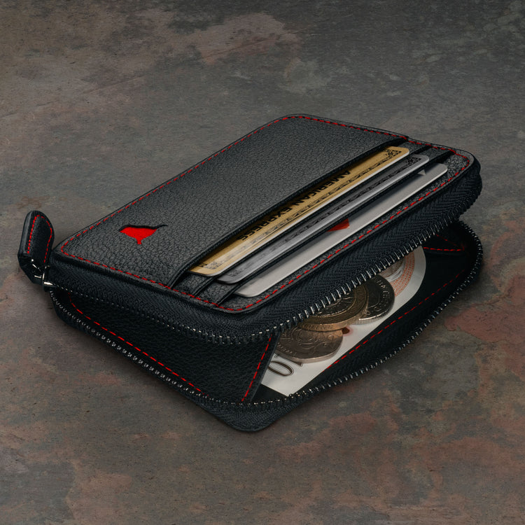 Leather Zipped Coin Purse with Card Holder – TORRO USA