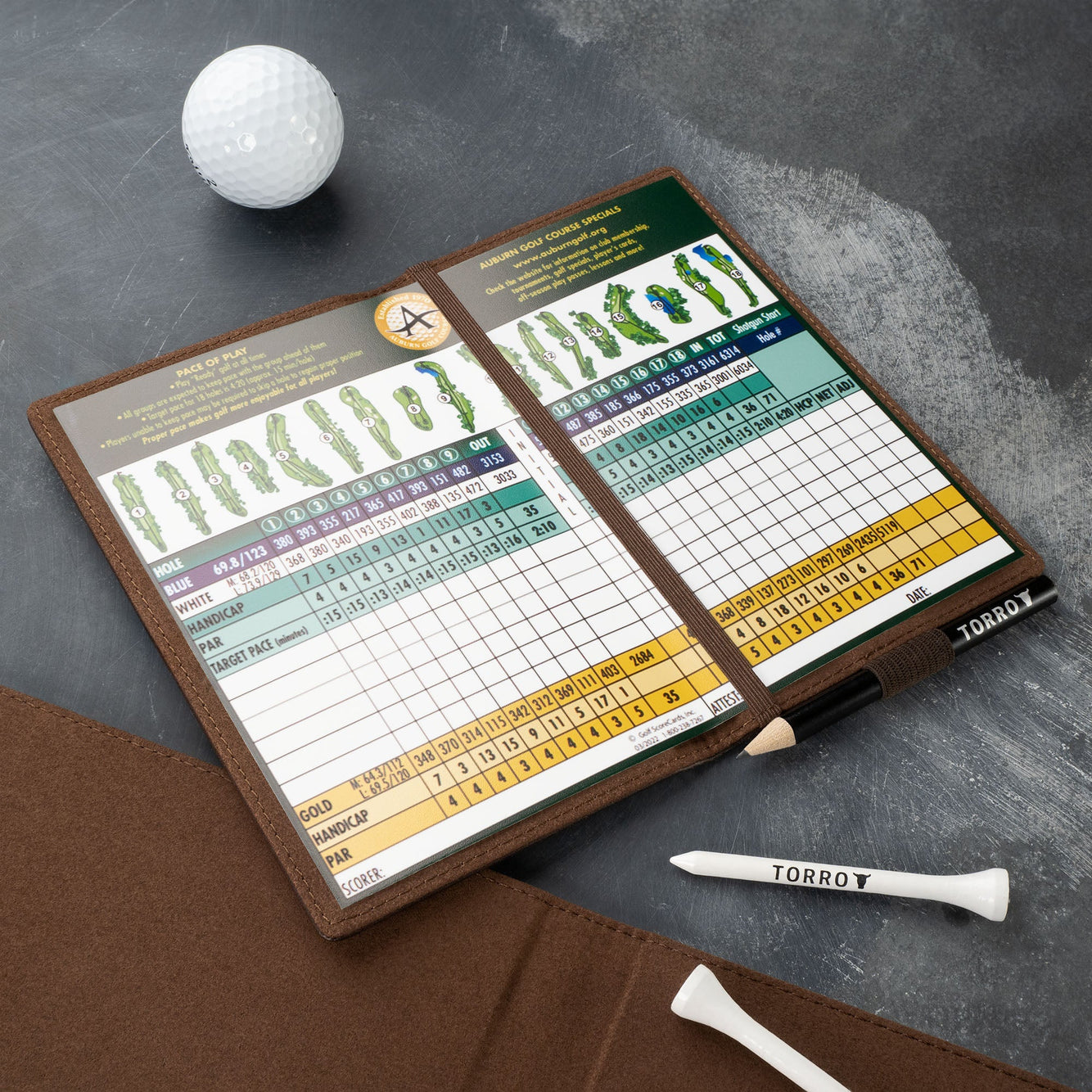 Leather Golf Scorecard & Yardage Book Wallet (PRO Edition) – TORRO USA